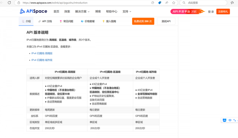 高效精准的IP归属地查询API——助力您的应用提升用户体验 - APISpace